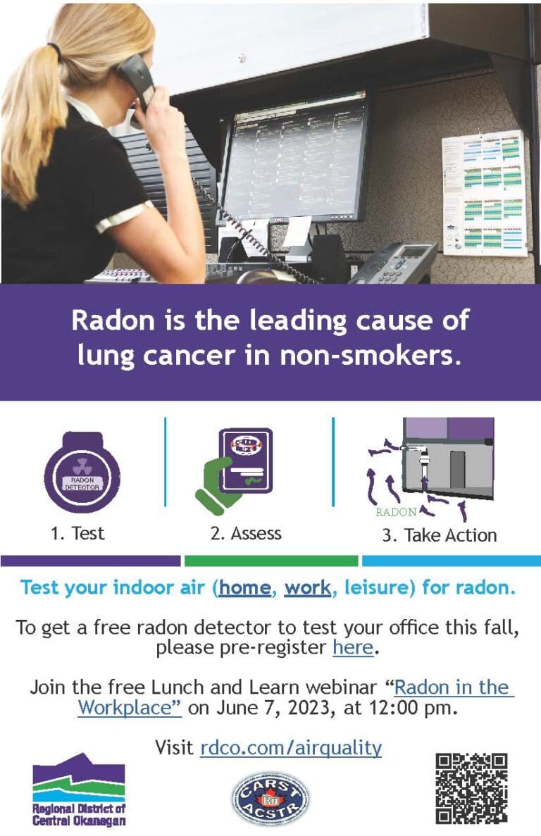 Radon in the Workplace Webinar - Central Okanagan Economic Development Commission